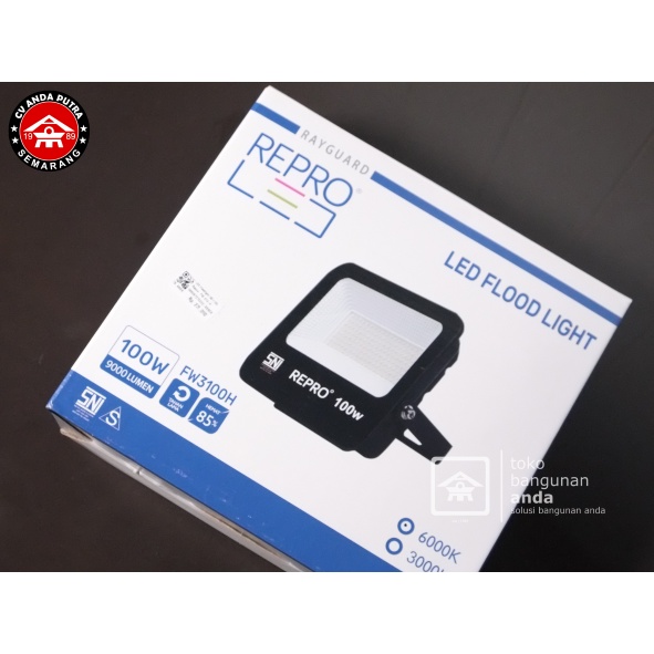 Jual REPRO LED FLOOD LIGHT 100W | Shopee Indonesia