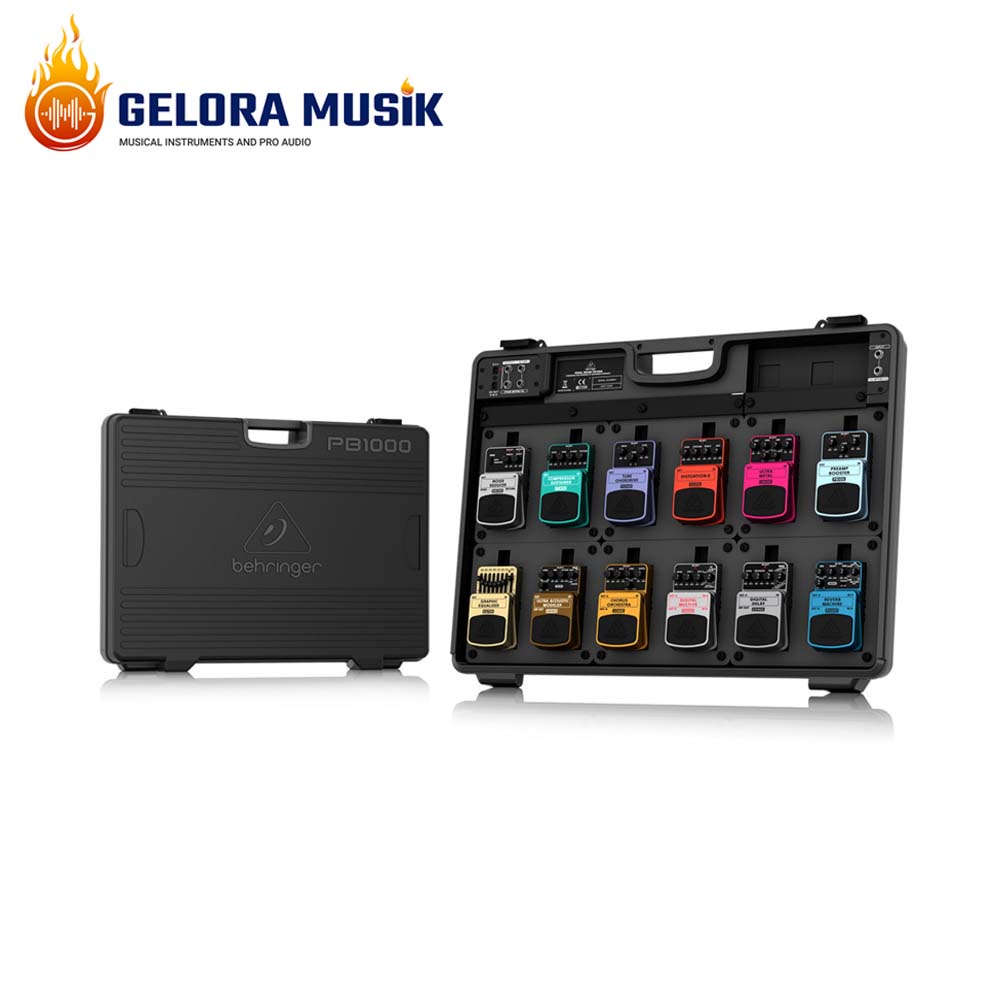Jual Behringer PB1000 Universal Pedal Board with Power Supply | Shopee ...