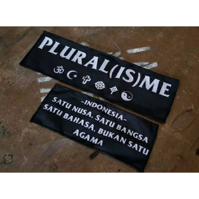 Jual Backpatch emblem panjang keren logo pluralisme satu nusa satu ...