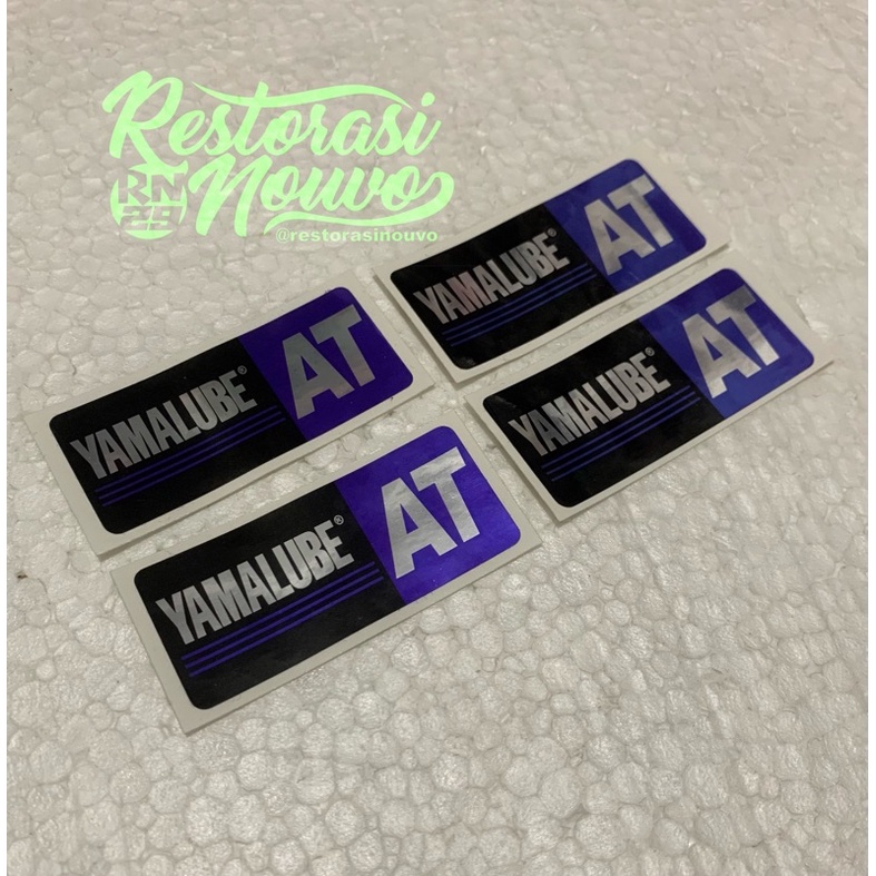 Jual Sticker Yamalube biru Stiker yamalube AT list yamalube AT sticker ...