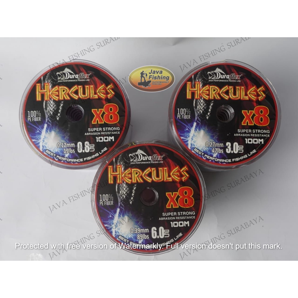 Jual Senar Pancing Benang PE Duraflex Hercules x8 100m Connecting ...