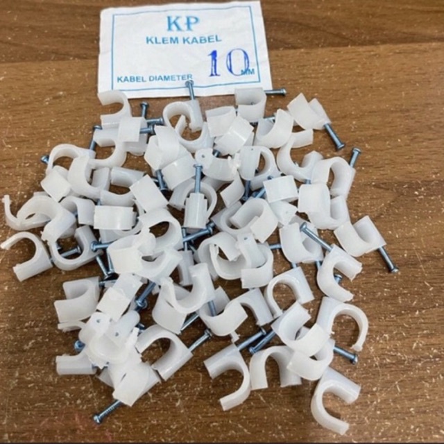 Jual no10 klem kabel listrik pvc 10mili (HARGA 1bks isi 70pcs) klem ...