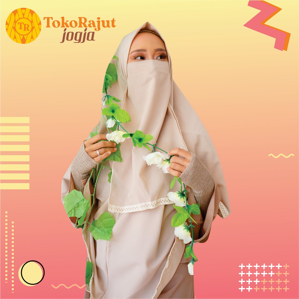 Jual k-pd_33 Murah Plain Milla / Bergo Miulan / Jilbab Instant Dewasa Miula Square Lace Free ...