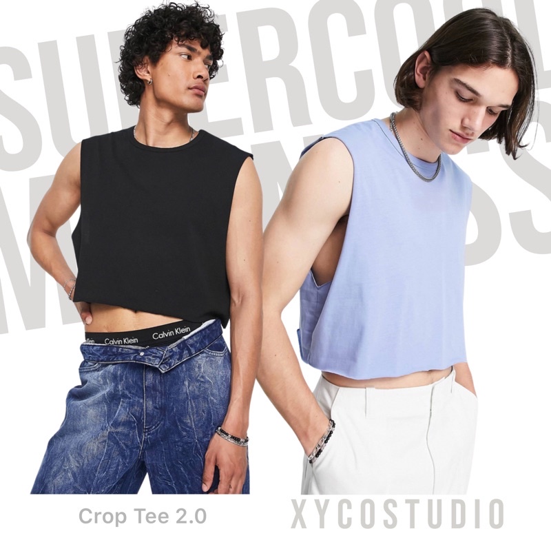 Jual Grunge Crop Top 2.0 | Pria Wanita Unisex Retro 70s 80s Y2K Gym ...
