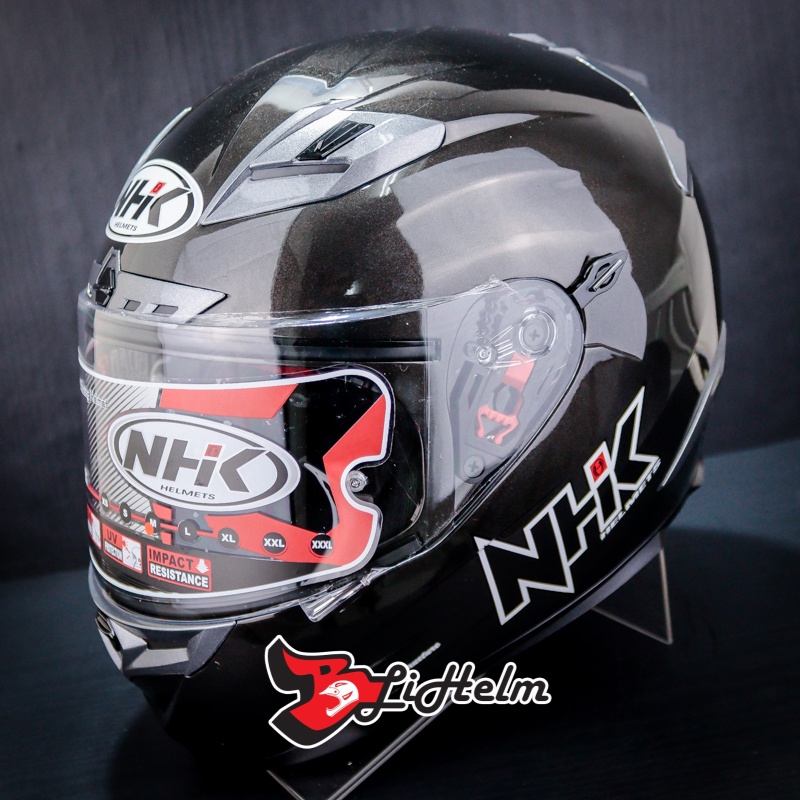 Jual HELM NHK RX9 SOLID GUNMETAL | FULL FACE DOUBLE VISOR RX 9 ORIGINAL ...