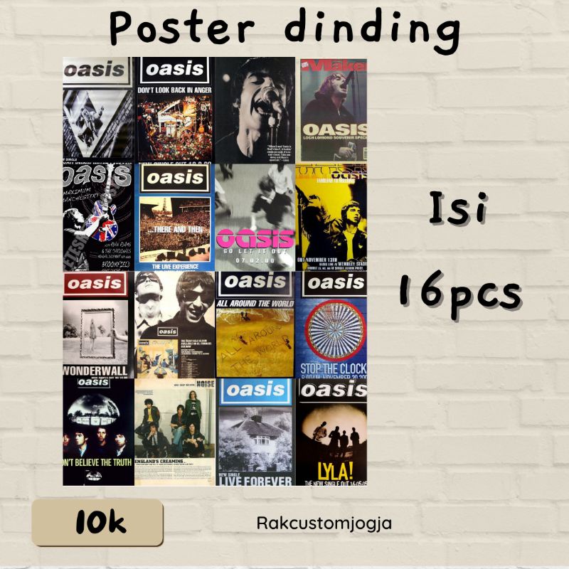 Jual Isi 16 pcs Poster dinding / Poster dinding custom / poster didding ...