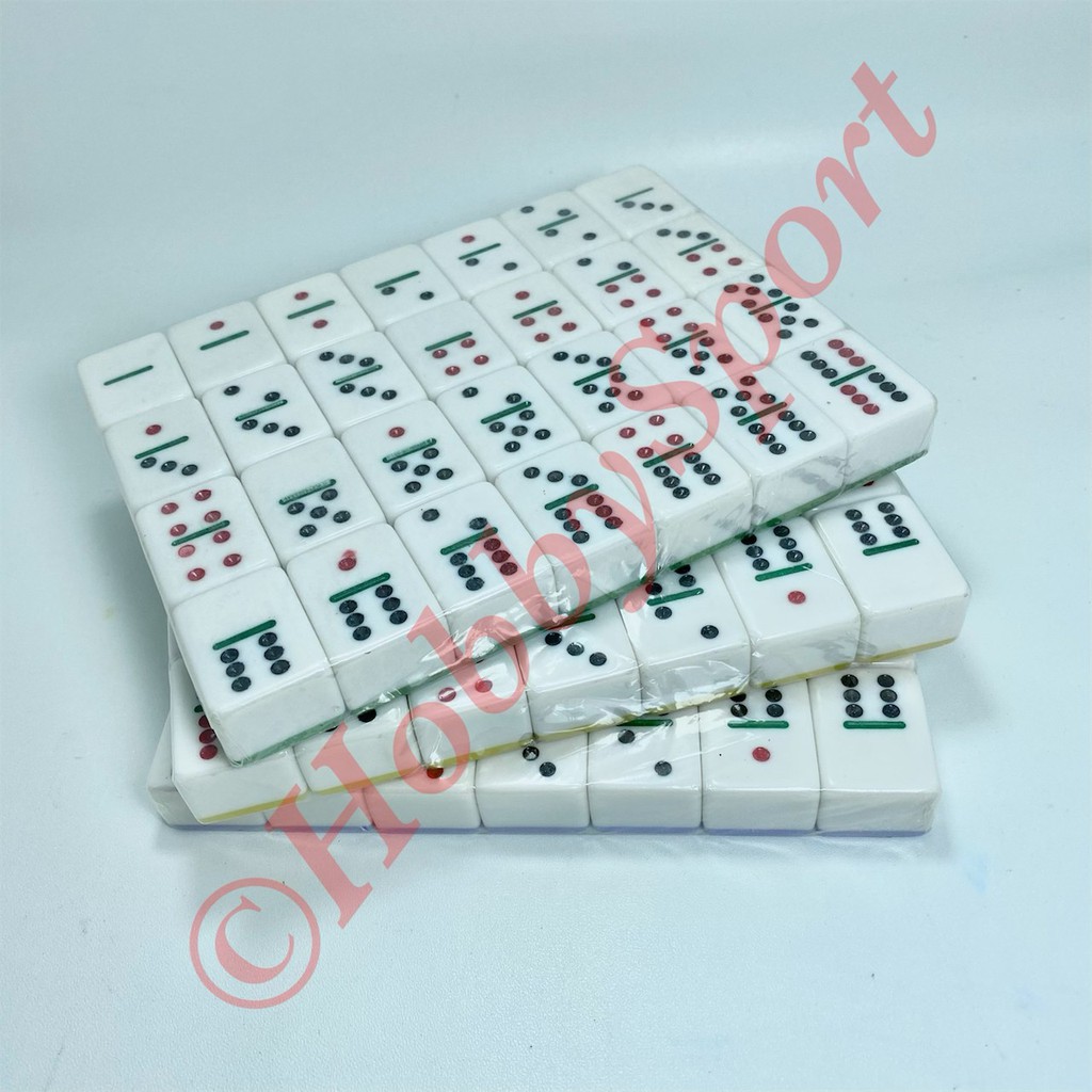 Jual Domino Batu Tebal Akrilik Warna Gaple Set Board Game Balok Dam ...