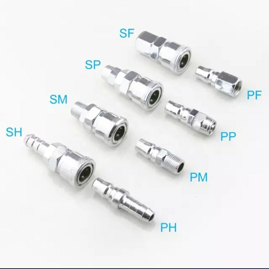 Jual Quick Coupler Spray Gun Universal - Selang Angin PF20 SF20 SM20 ...