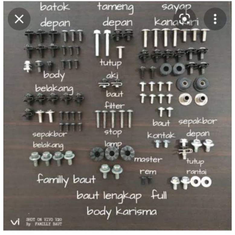 Jual baut full body karisma X/D | Shopee Indonesia