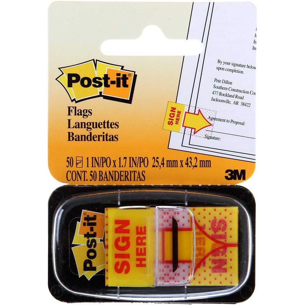 Jual POST IT SIGN HERE 3M / POST IT PANAH | Shopee Indonesia