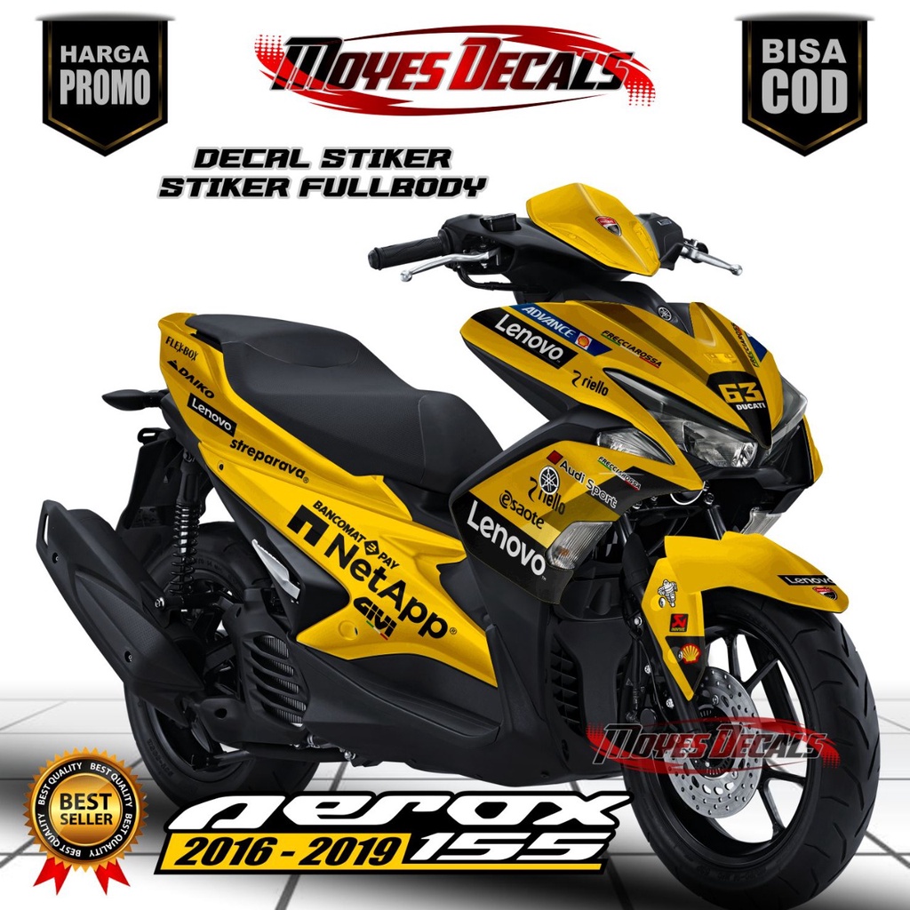 Jual Terbaru - Stiker Decal Full Body Aerox Stiker Motor Aerox 155 old ...