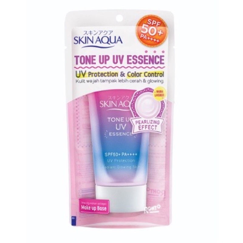 Jual SKIN AQUA Sunscreen Tone Up UV Essence | UV Moisture Milk SPF 50 ...