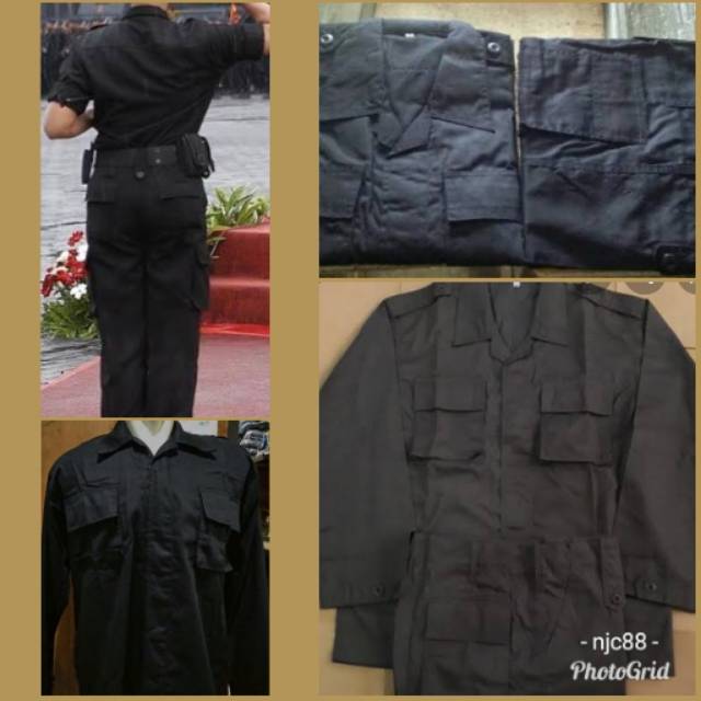 Jual Setelan PDL hitam polos | Shopee Indonesia