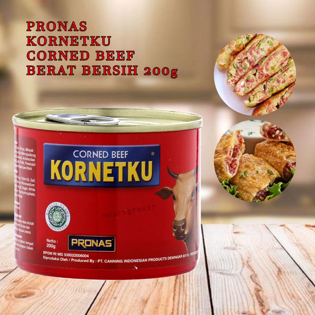 Jual PRONAS KORNETKU CORNED BEEF 200g | Shopee Indonesia