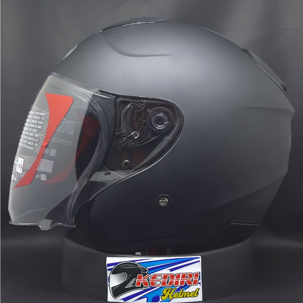 Jual Helm KYT KYOTO R solid polos half face putih hitam doff grey ...