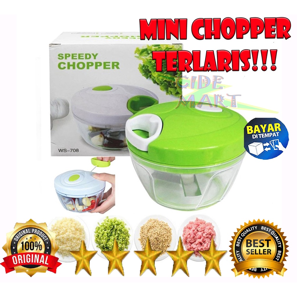 Jual Speedy Chopper Blender Tarik / Blender Manual / Blender sayur dan ...