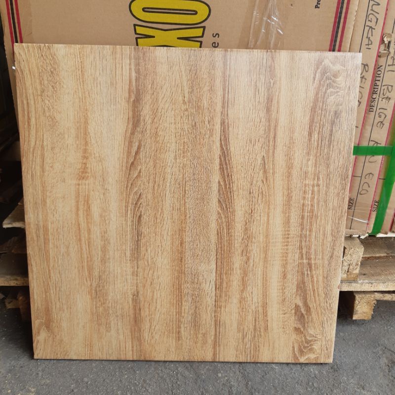 Jual keramik serat kayu 50x50 SUNGKAI BEIGE | Shopee Indonesia