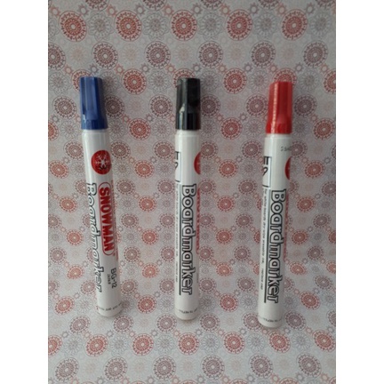 Jual Spidol Whiteboard Snowman Marker BG12/Spidol Non Permanent BG-12 ...