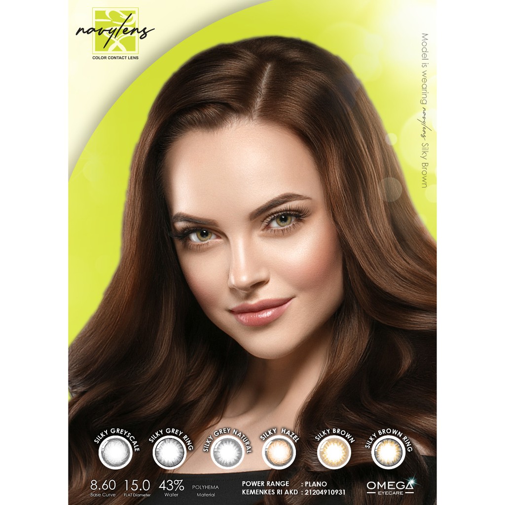 Jual NAVYLENS SILKY ( OMEGA ) SOFTLENS | Shopee Indonesia
