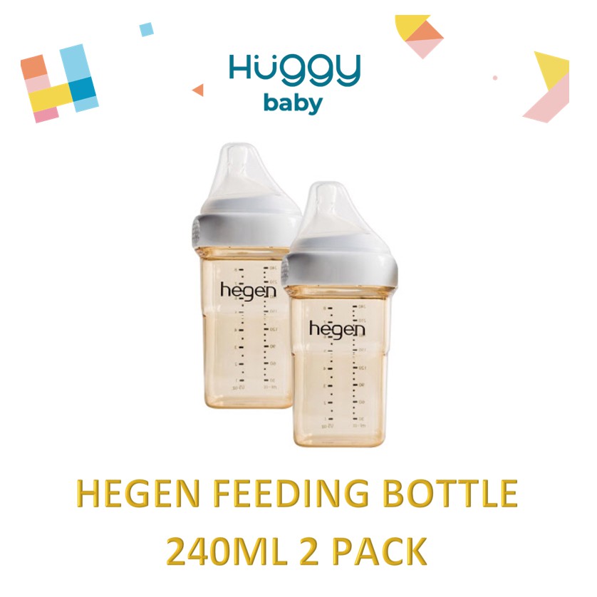 Jual HEGEN Botol Susu PCTO 240ml/8oz Feeding Bottle PPSU (240ml 2 PACK) | Shopee Indonesia