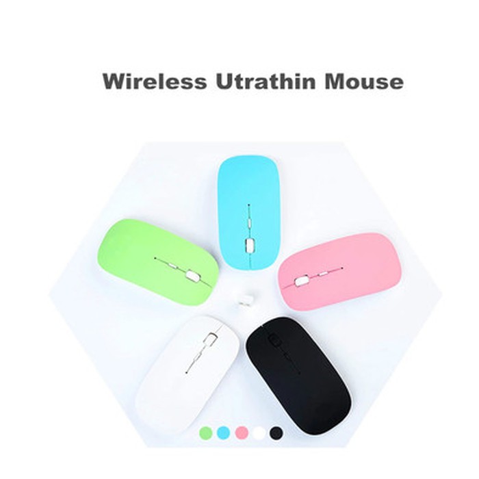 Jual Mouse Wireless Optical Ultra Tipis Dengan USB 2.0 | Shopee Indonesia