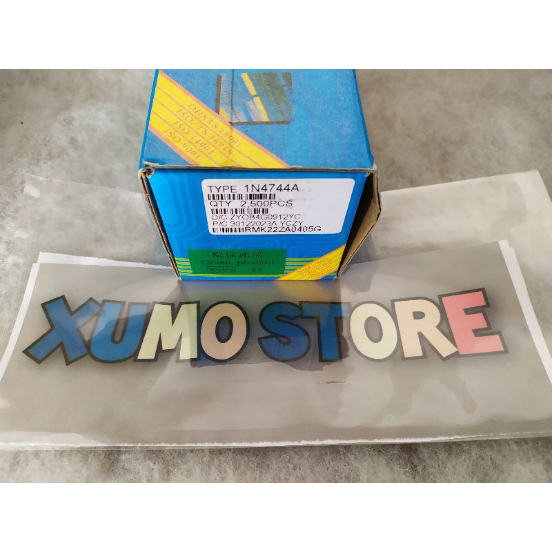 Jual per 500 pcs DIODA ZENER 1 WATT 15V in 4744 RENTENG dioda zener 1 watt 15 volt IN4744 ...