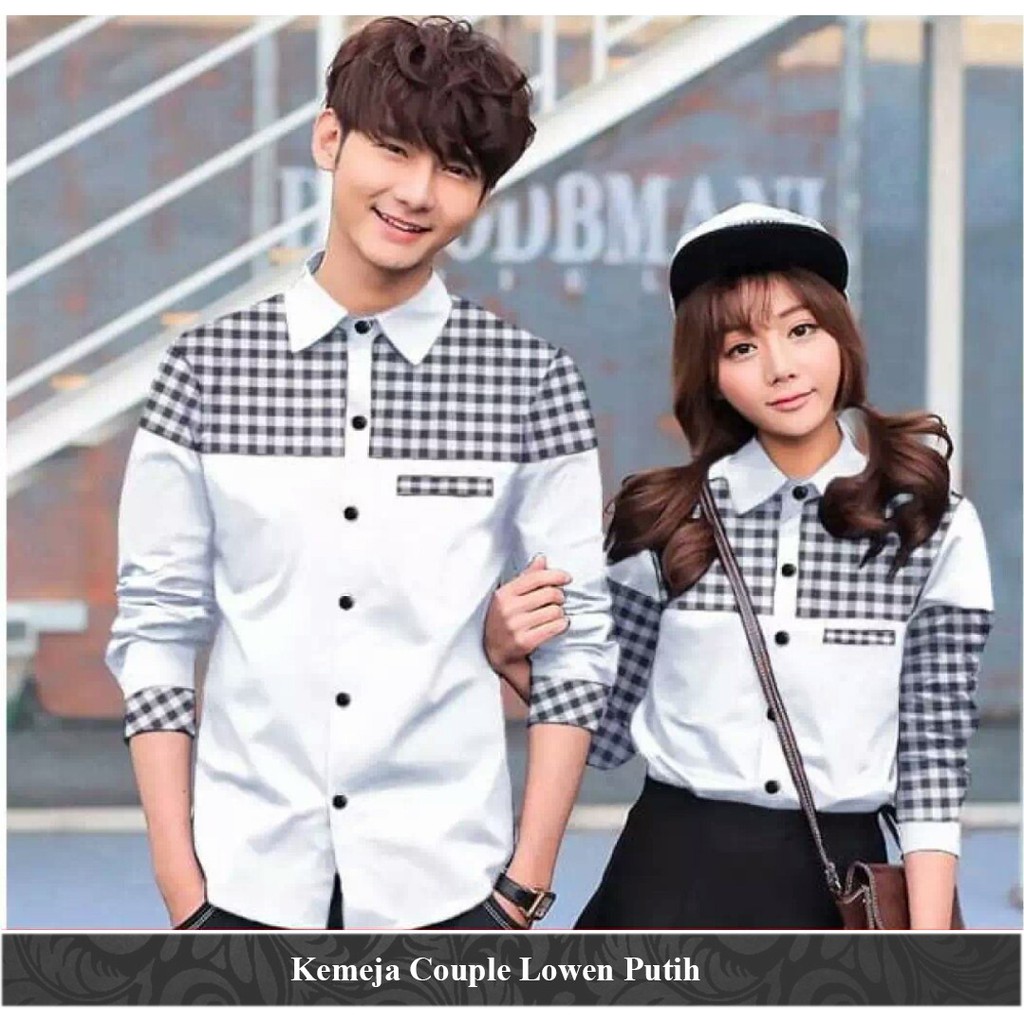 Jual Hem Kembaran Pria dan Wanita Baju Formal Couple Lengan panjang new ...
