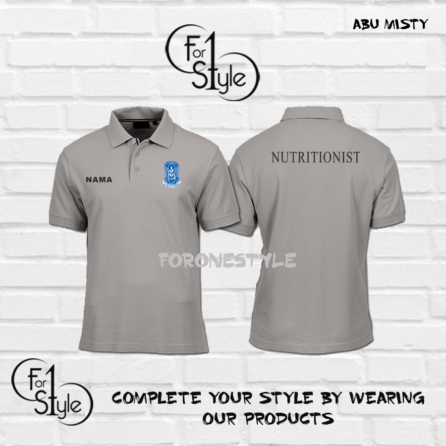 Jual POLO SHIRT NUTRITIONIST LOGO PERSAGI BISA REQUEST NAMA KAOS KERAH ...