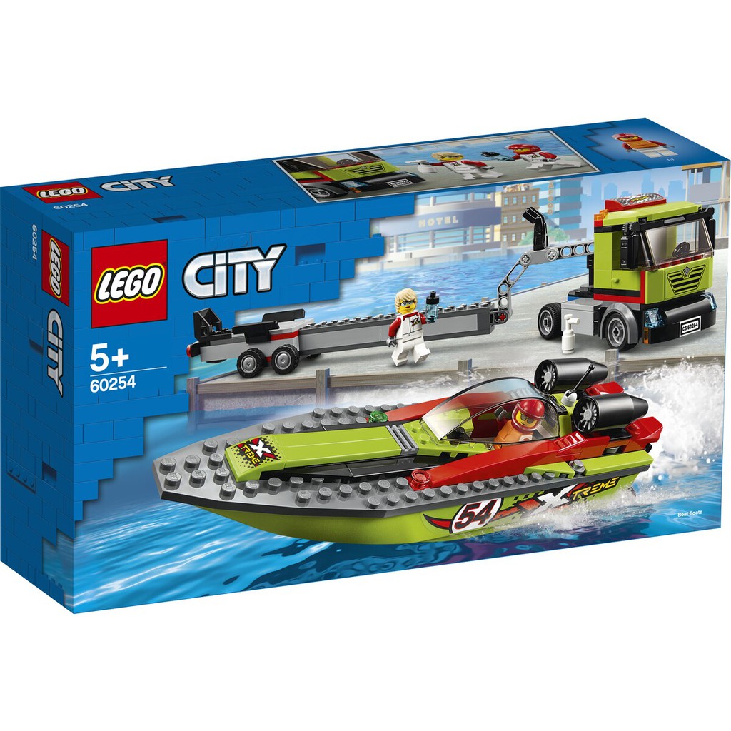 Jual Lego City 60254 Race Boat Transporter | Shopee Indonesia
