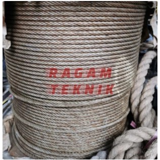 Jual Kawat Sling Galvanis 5 mm Tali Kabel Seling Steel Wire Rope Proyek ...
