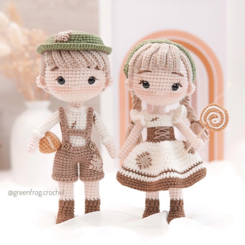 Jual Hansel and Gretel amigurumi boneka rajut crochet doll | Shopee ...