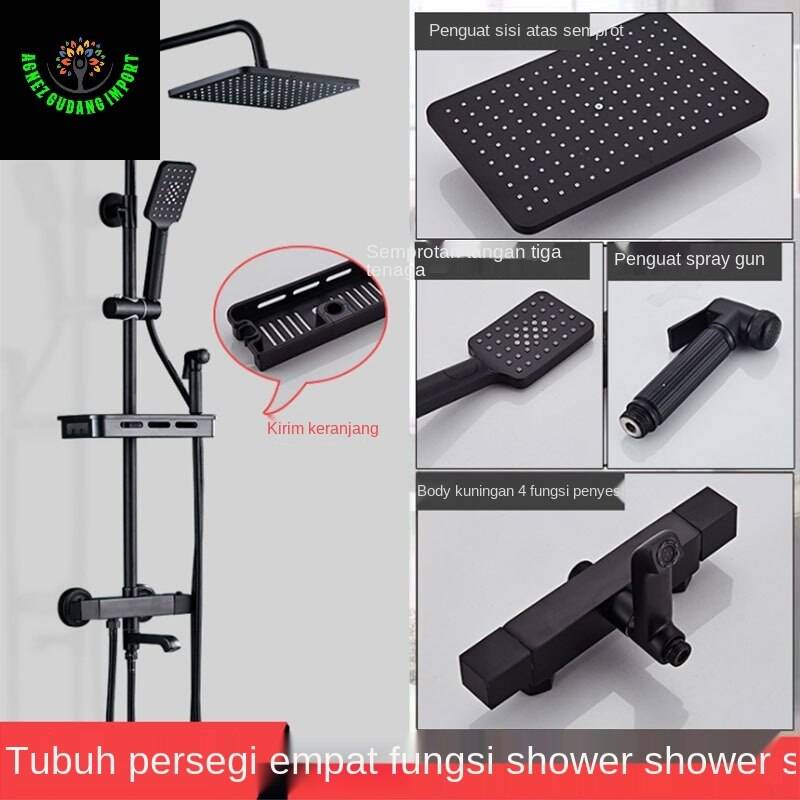 Jual SHOWER SET WARNA HITAM SHOWER KAMAR MANDI SHOWER IMPORT SHOWER ...