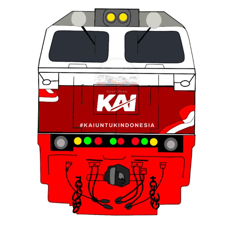 Jual Stiker - Gantungan Lokomotif CC206 Livery Kemerdekaan | Shopee Indonesia