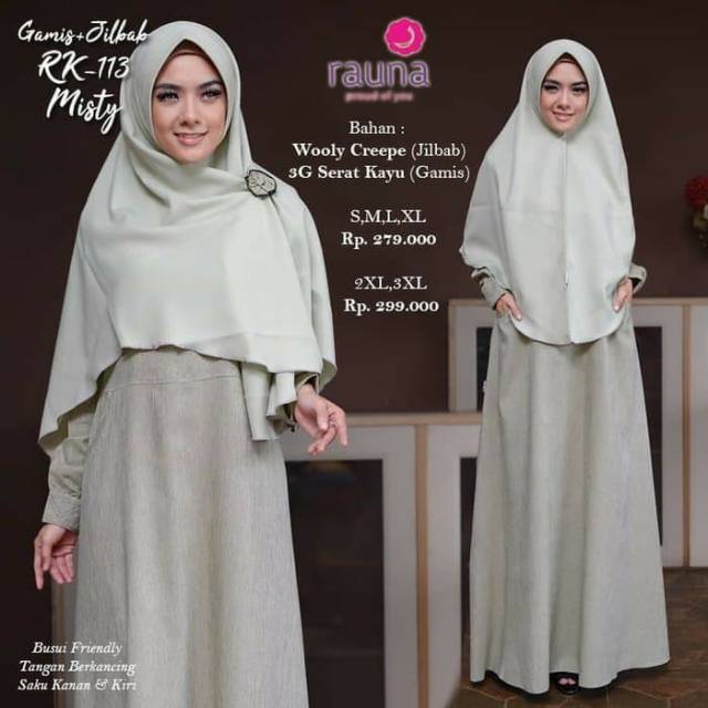 Jual NEW SYARI - NEW GAMIS SYARI RAUNA - NEW SYARI SET HIJAB | Shopee ...