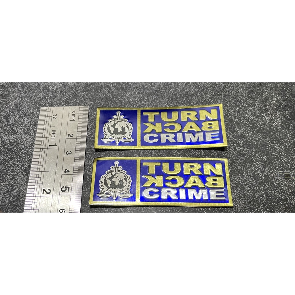 Jual Sticker Plat TBC - Stiker Plat Turn Back Crime - Stiker TBC Mobil ...