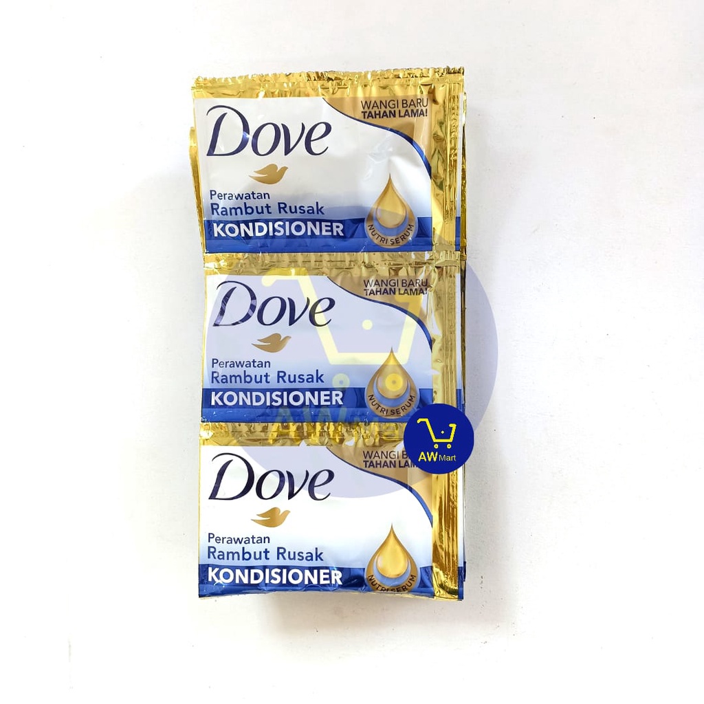 Jual DOVE KONDISIONER RENCENG ISI 12 SACHET X 9ML - DOVE CONDITIONER ...