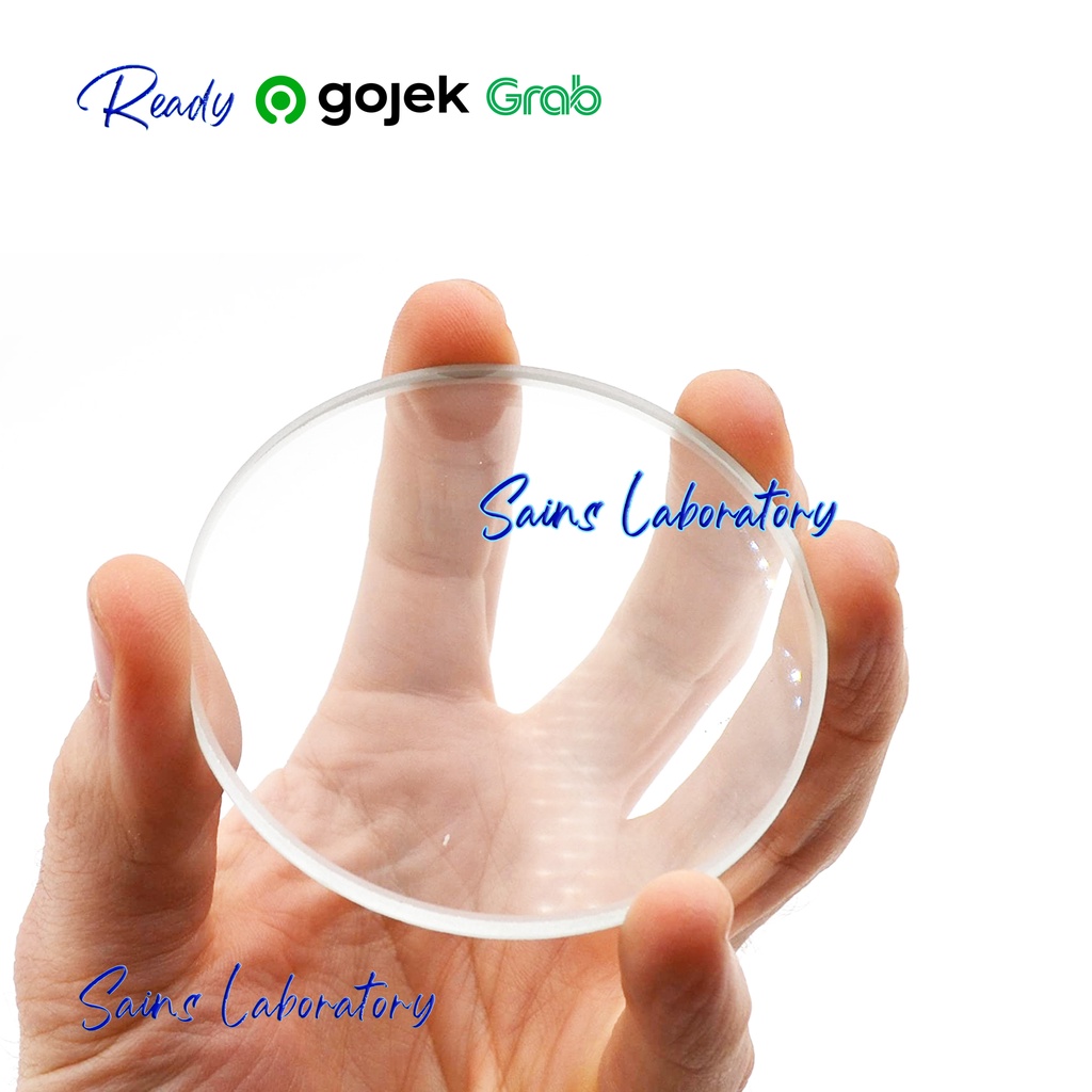 Jual Lensa Cekung Concave Lens Glass Dia 5 cm FL 30 mm Fisika Double ...