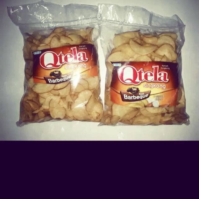 Jual Qtela keripik singkong rasa Barbeque kemasan 250gr | Shopee Indonesia