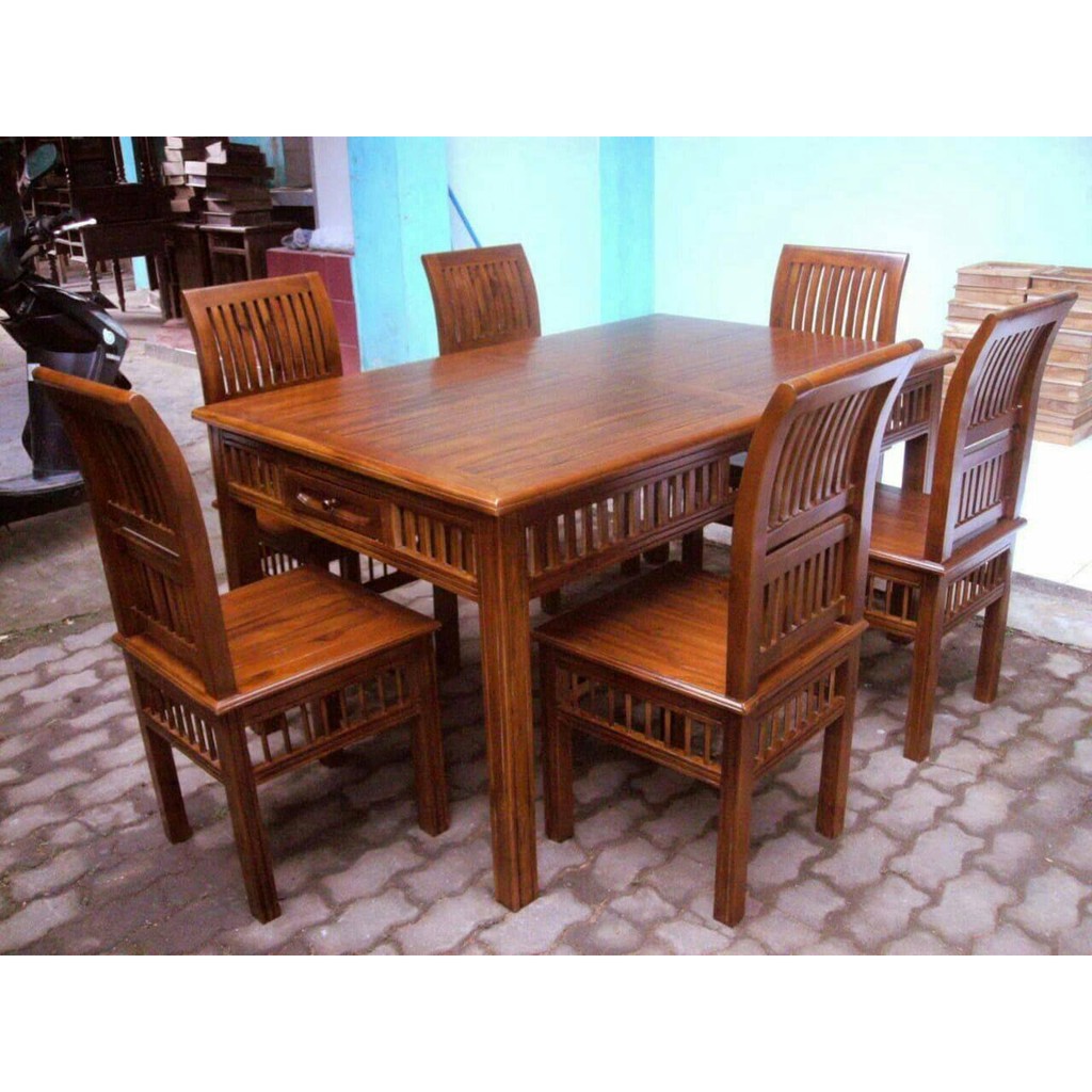 Jual Kursi Ruang Makan Kayu Jati Kartini salor | Shopee Indonesia