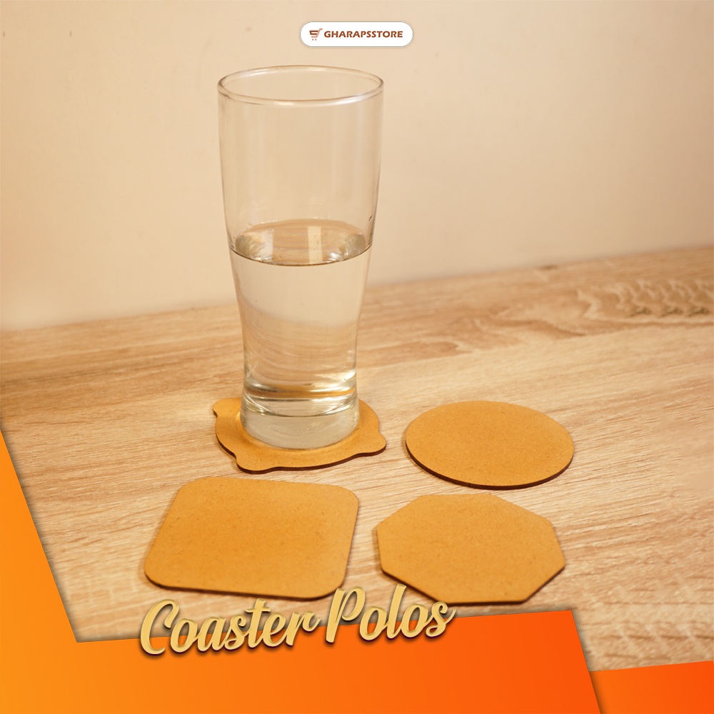 Jual Tatakan Gelas Coaster Polos Tanpa Grafir Bahan MDF 3mm Diameter ...