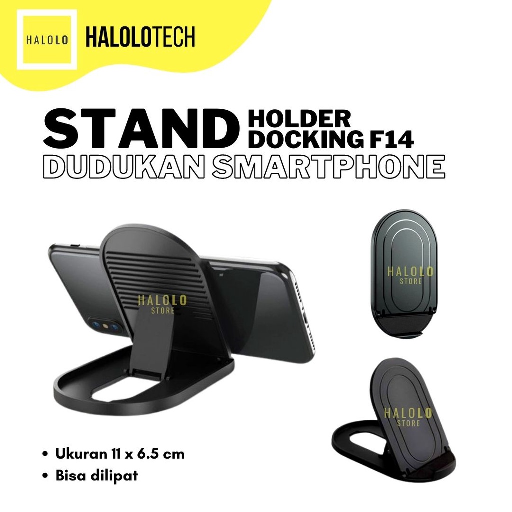 Jual Stand Holder Standing HP Handphone Meja Folding Stents F14 Lipat ...