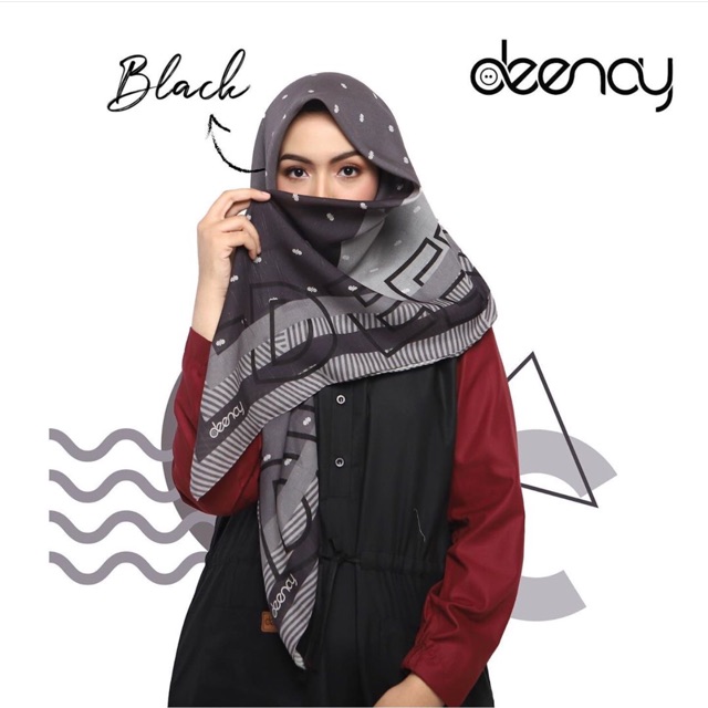 Jual DEENAY MONOGRAM BLACK | Shopee Indonesia