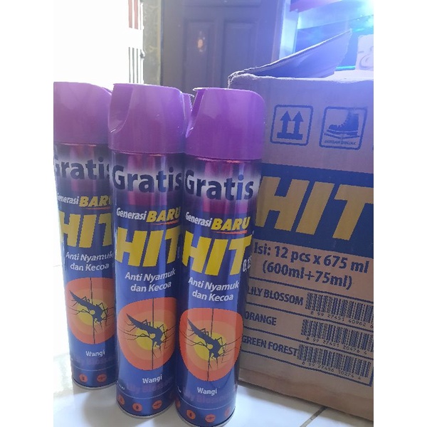 Jual HIT Spray Obat Nyamuk 600ml + 75ml | Shopee Indonesia