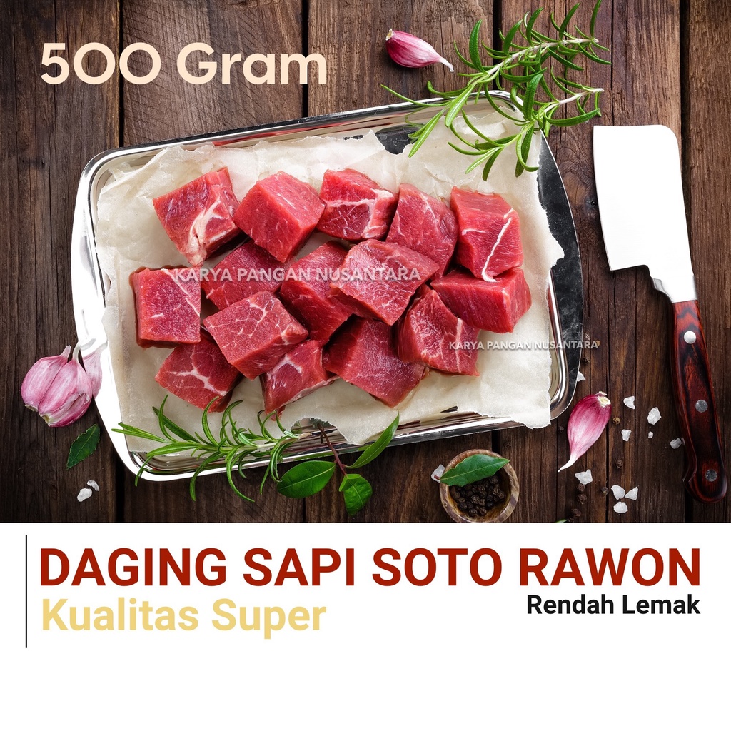 Jual DAGING SAPI SOTO RAWON 0,5KG DAGING SAPI DAGING SOTO DAGING RAWON ...