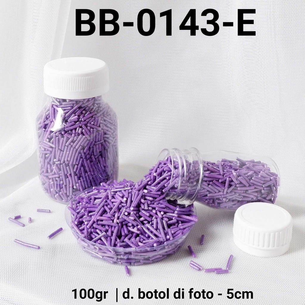 Jual BB-0143-E Sprinkles sprinkle sprinkel 100gr 100 gram meses ungu ...