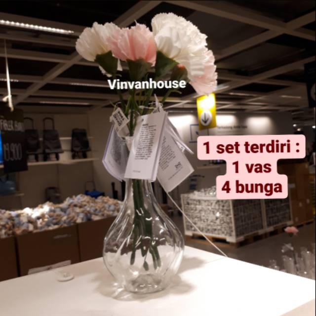 Jual Vas + bunga set | Shopee Indonesia