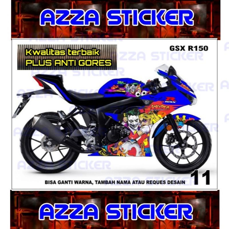 Jual Stiker Dekal Gsx R150 Striping Motor Gsx R150 Full Sticker Decal ...