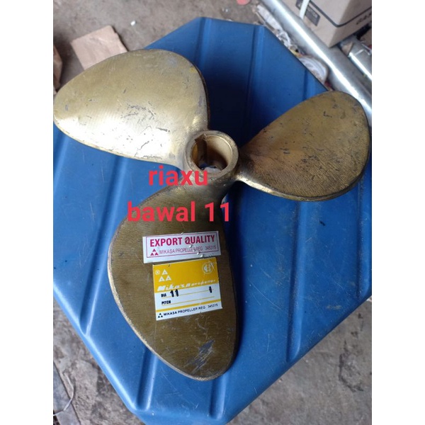 Jual Kipas Kapal / Propeller Kuningan Merk Mikasa 11 Bawal | Shopee ...