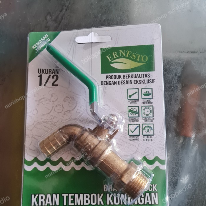 Jual Kran air kuningan 1/2 / Kran tembok / Kran kuningan / Kran tembok ...
