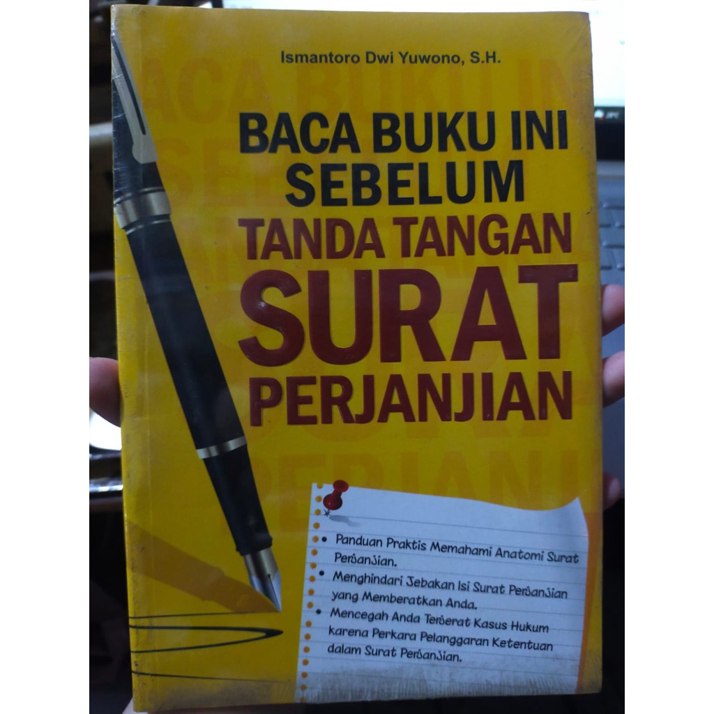 Jual Baca Buku Ini Sebelum Tanda Tangan Surat Perjanjian Ismantoro Dwi ...